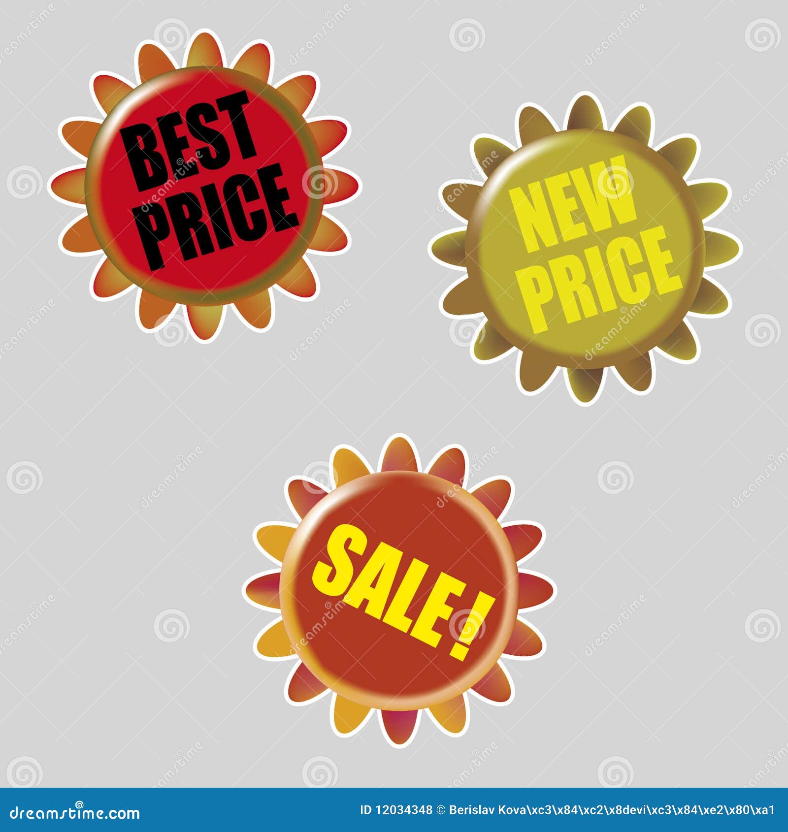 Vector Stars for Discount Prices Stock Vector - Illustration of percent ...