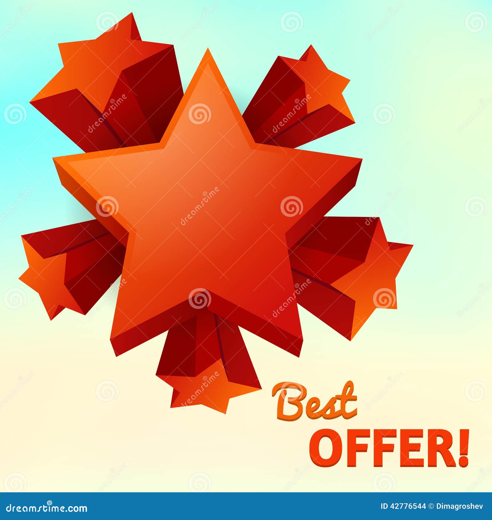 Vector Stars Isolated, Best Offer Stock Illustration - Illustration of ...