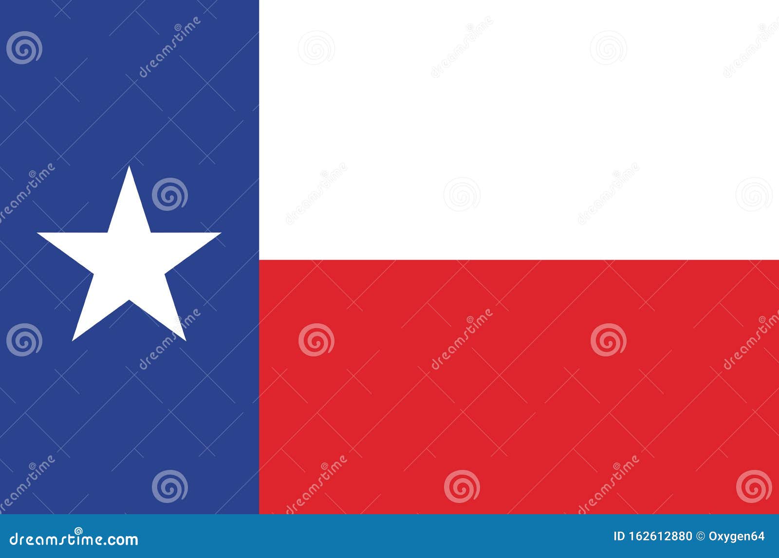 Official Texas flag stock vector. Illustration of national - 162612880