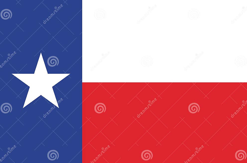 Official Texas flag stock vector. Illustration of national - 162612880