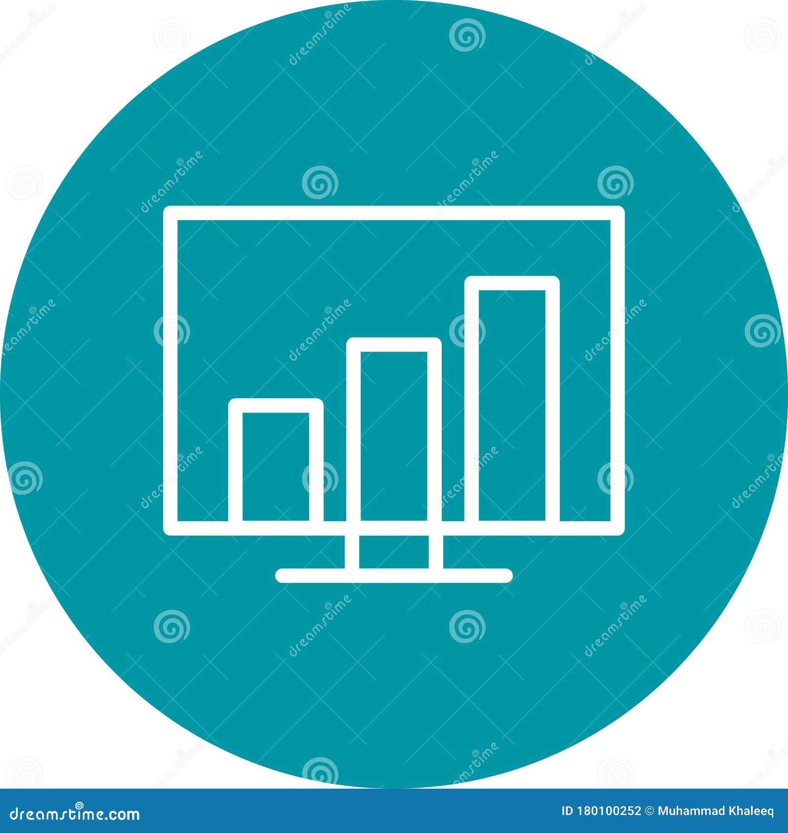Vector Stats Icon for Personal and Commercial Use. Stock Illustration ...
