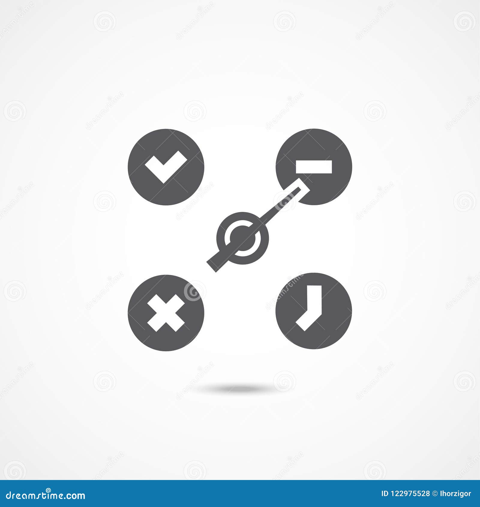 Vector Status Icon stock vector. Illustration of indicator - 122975528