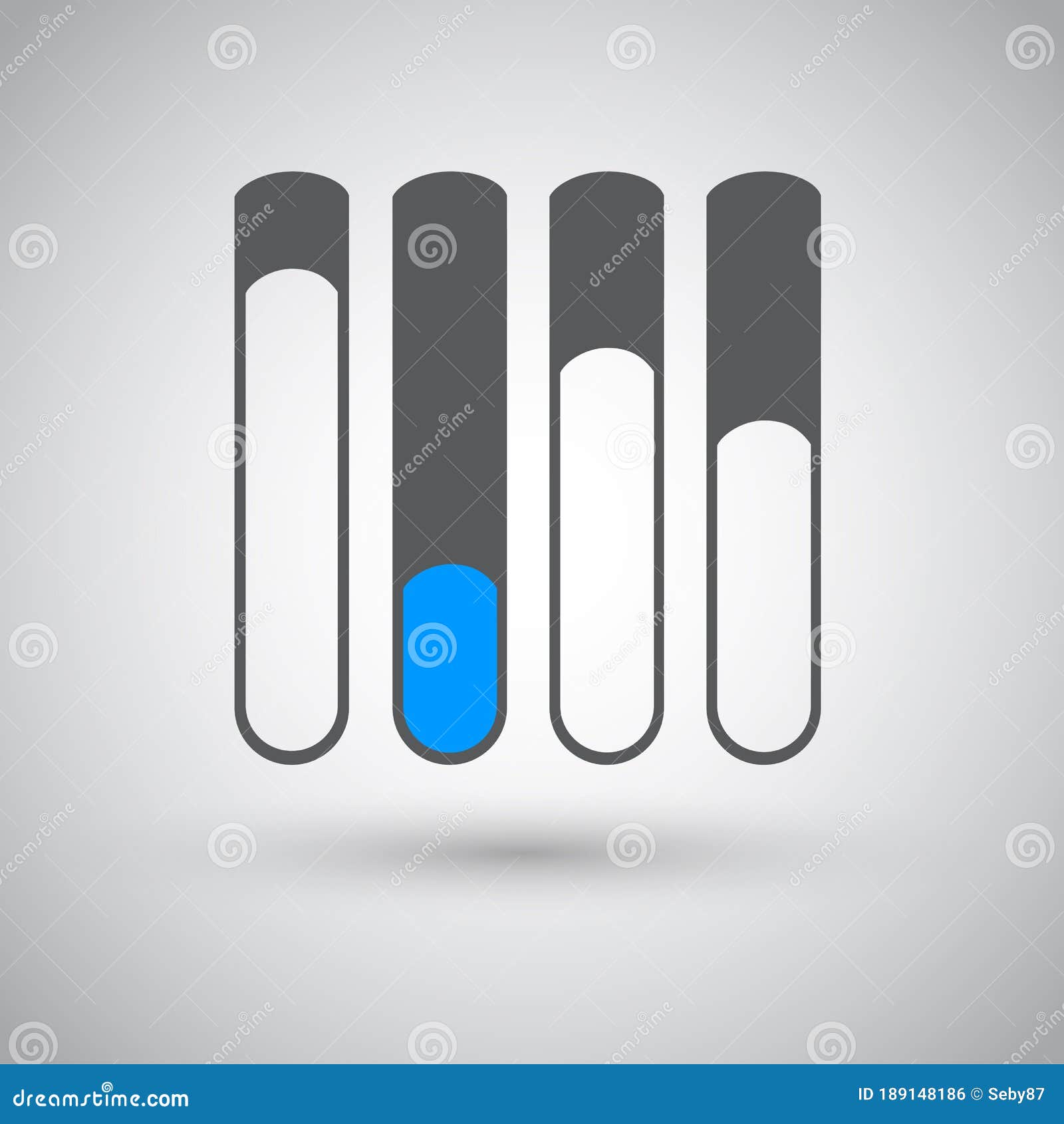 Vector Statusbars, Flat Design Stock Vector - Illustration of abstract ...