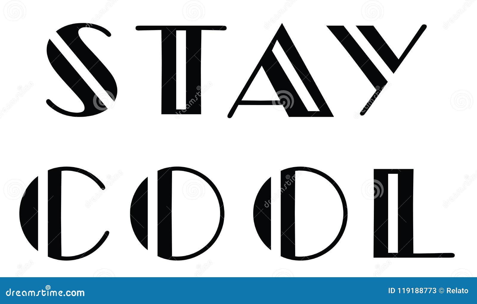 Vector Stay Cool Abstract, Logo Background Stock Vector - Illustration ...
