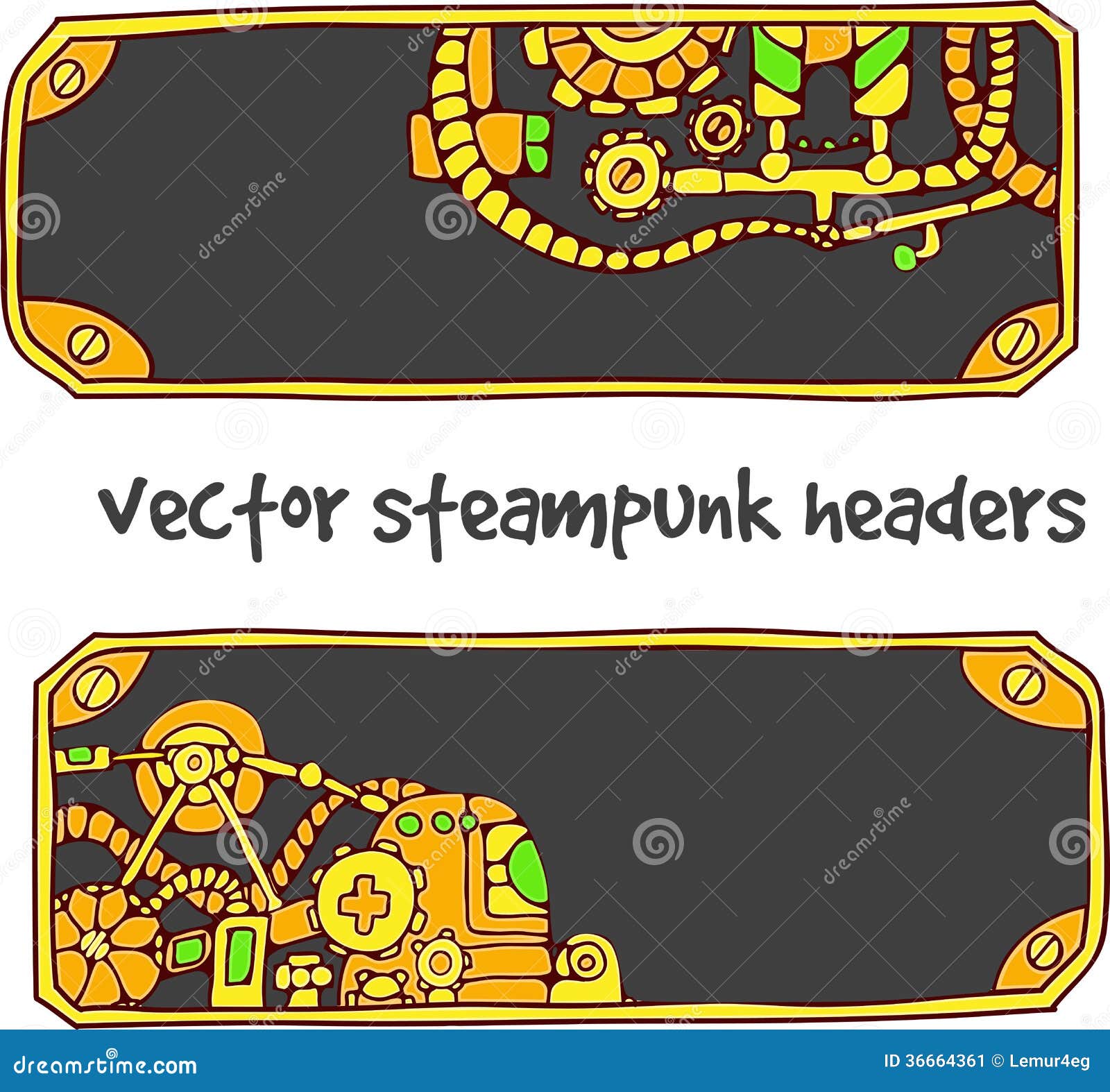 Steampunk Signboard. Retro Futuristic Display Royalty-Free Stock ...