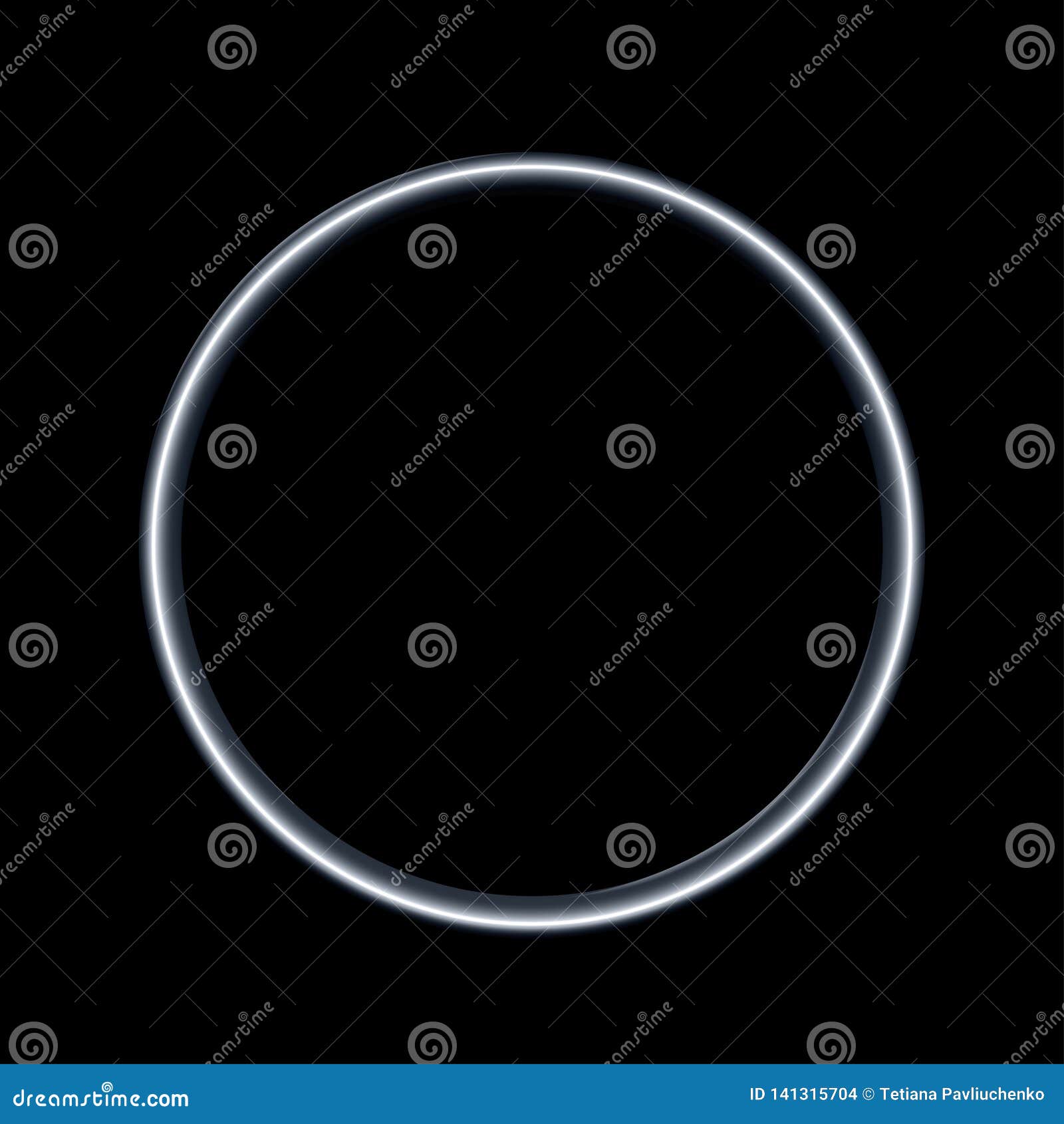 Vector steel metal ring stock vector. Illustration of blank - 141315704