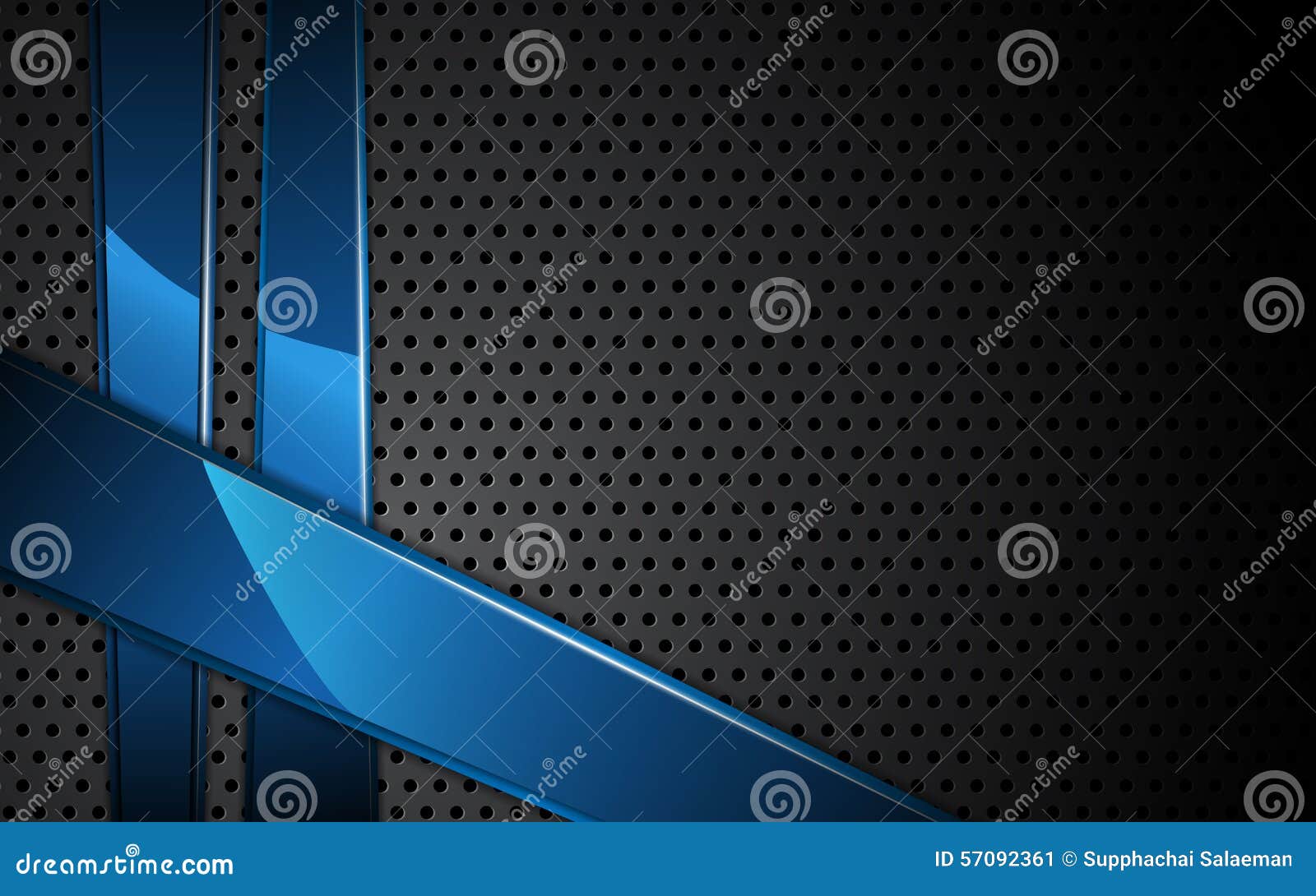 Vector Steel Texture and Blue Metallic Dynamic Frame Background Stock ...