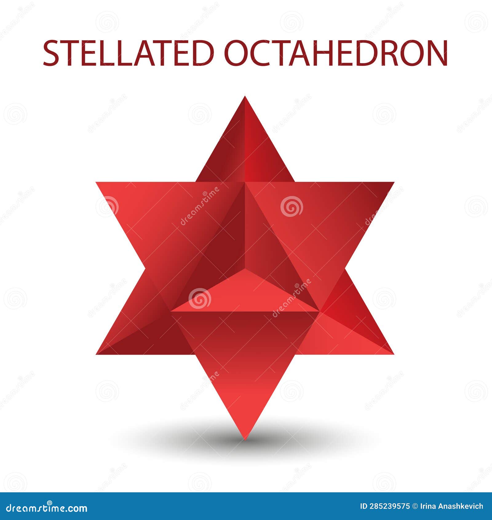 Vector Stellated Octahedron, Also Called Stella Octangula, And ...