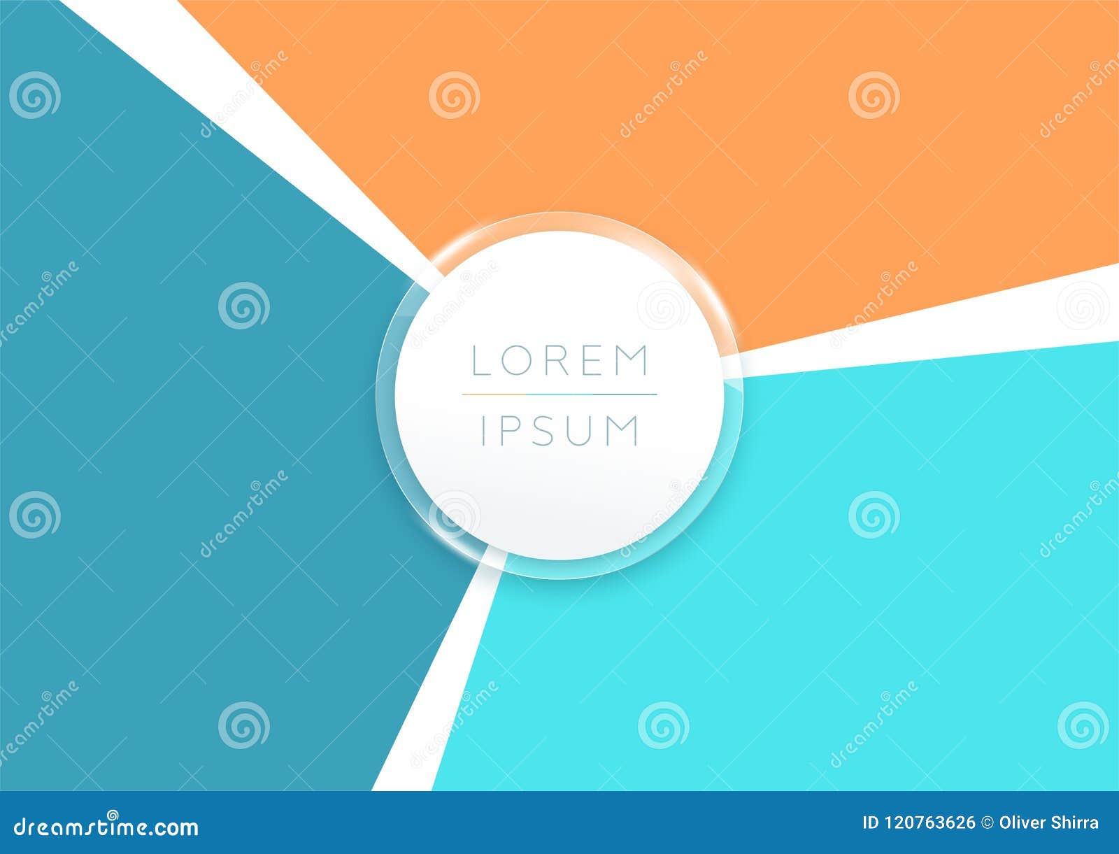 Vector 3 Step 3d Infographic Page Segments Template | CartoonDealer.com ...