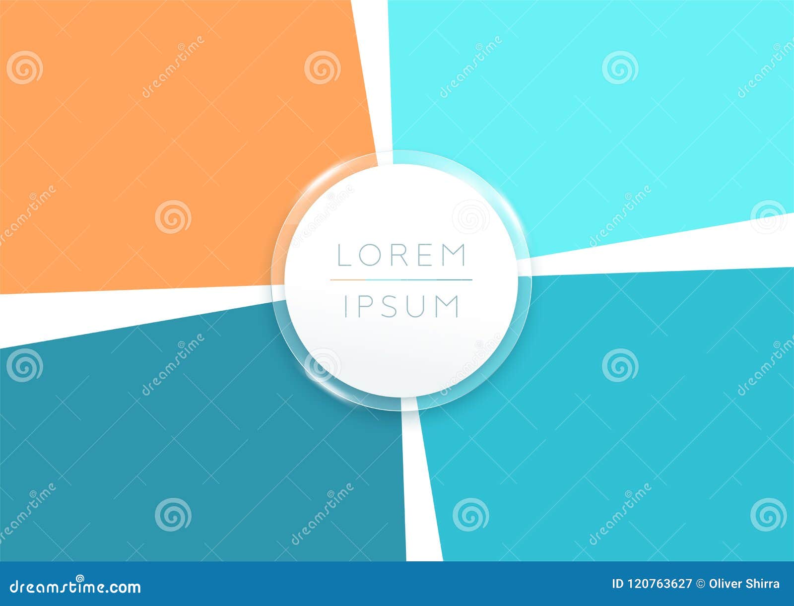 Vector 4 Step 3d Infographic Page Segments Template Stock Vector ...