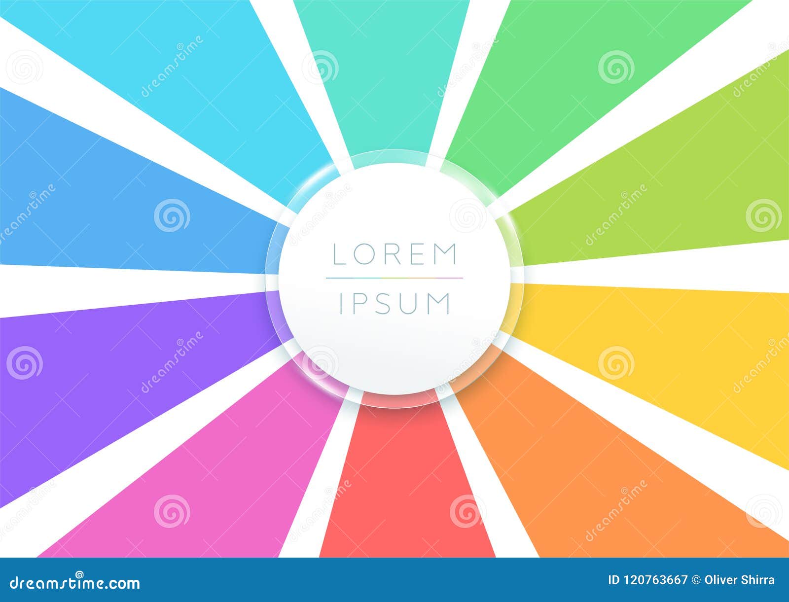 Vector 10 Step 3d Infographic Page Segments Template Stock Vector ...