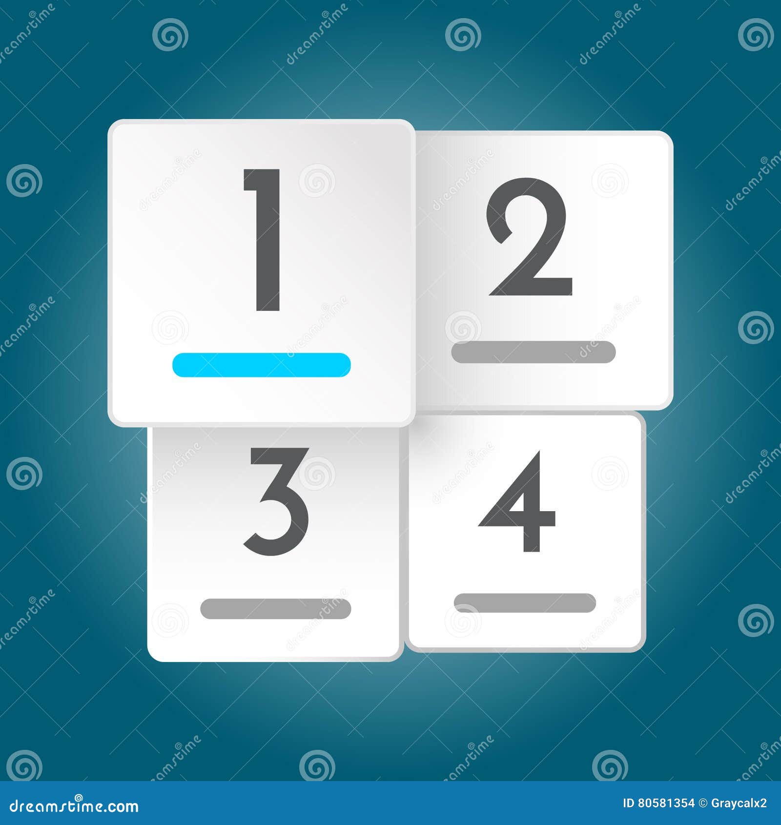 Vector Step By Step Boxes | CartoonDealer.com #80581354