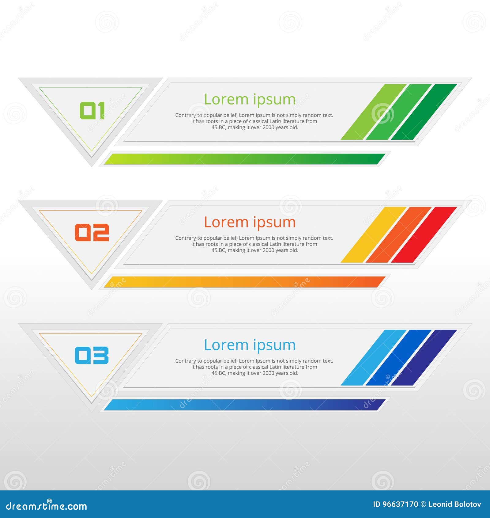 Vector Steps, Progress Banners with Colorful Banner Stock Vector ...