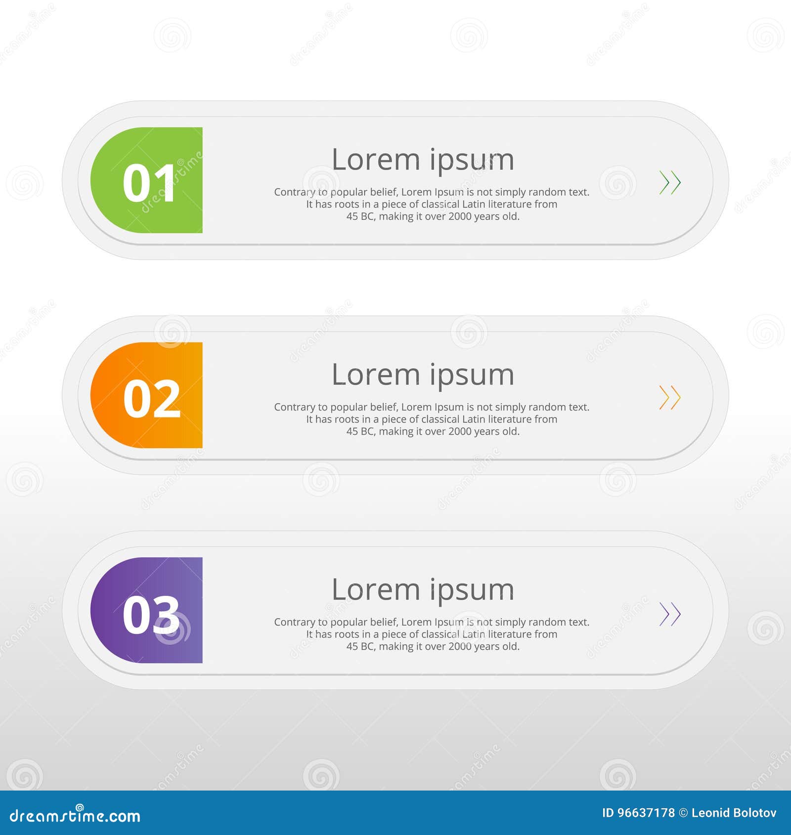 Vector Steps, Progress Banners with Colorful Banner Stock Vector ...
