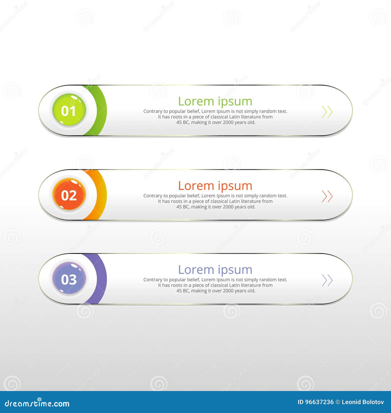 Vector Steps, Progress Banners with Colorful Banner Stock Vector ...