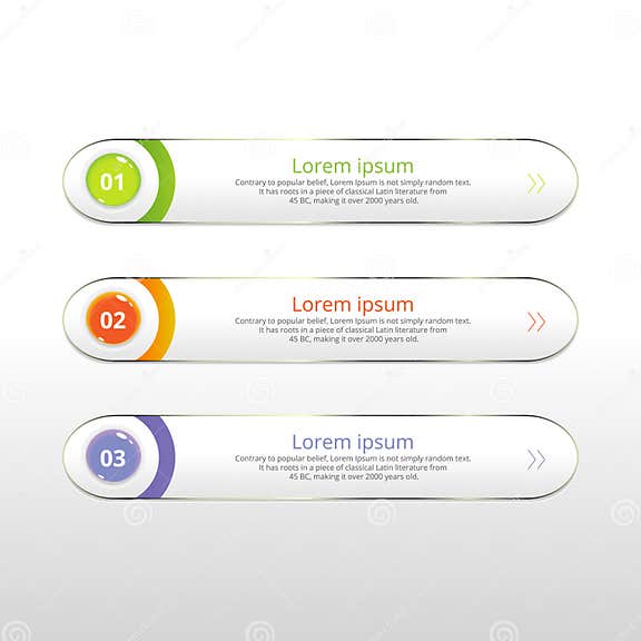 Vector Steps, Progress Banners with Colorful Banner Stock Vector ...