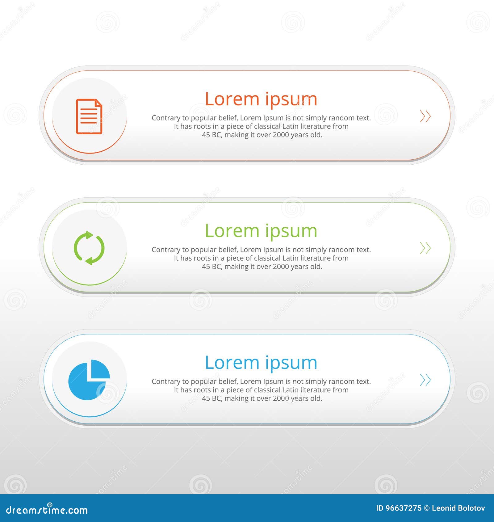 Vector Steps, Progress Banners with Colorful Banner Stock Vector ...