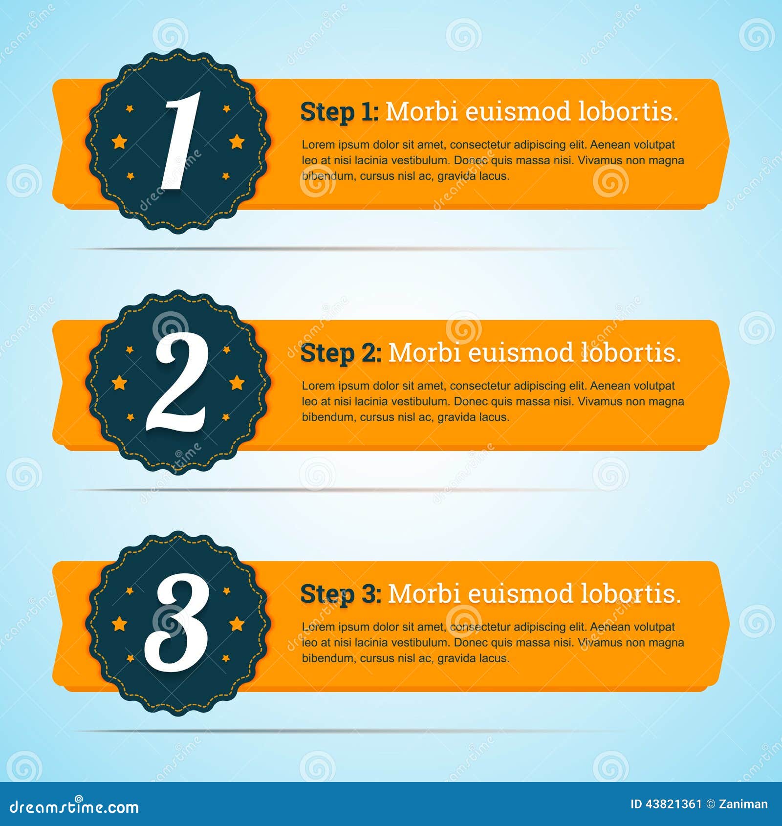 Vector Steps, Progress Banners in Flat Style for You Infographic. Stock ...