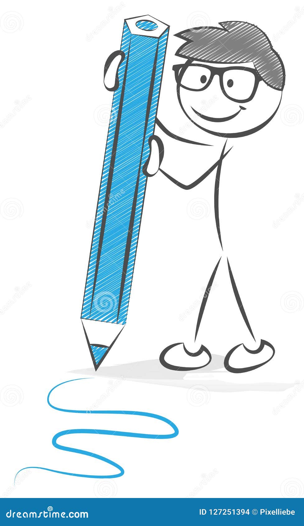Stick Figure Pencil Stock Illustrations – 503 Stick Figure Pencil Stock ...
