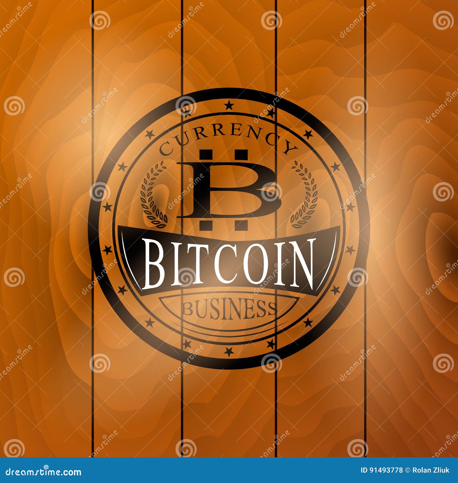 The Vector Sticker of Bitcoin Symbol Stock Vector - Illustration of ...