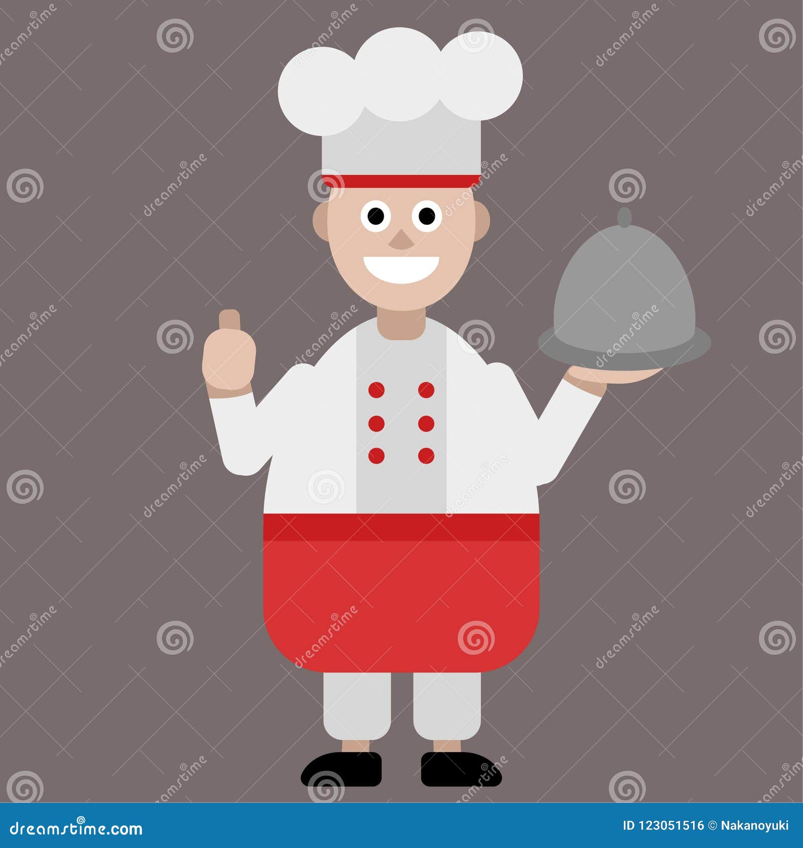 Illustration Great Cook Profession Stock Vector - Illustration of icon ...