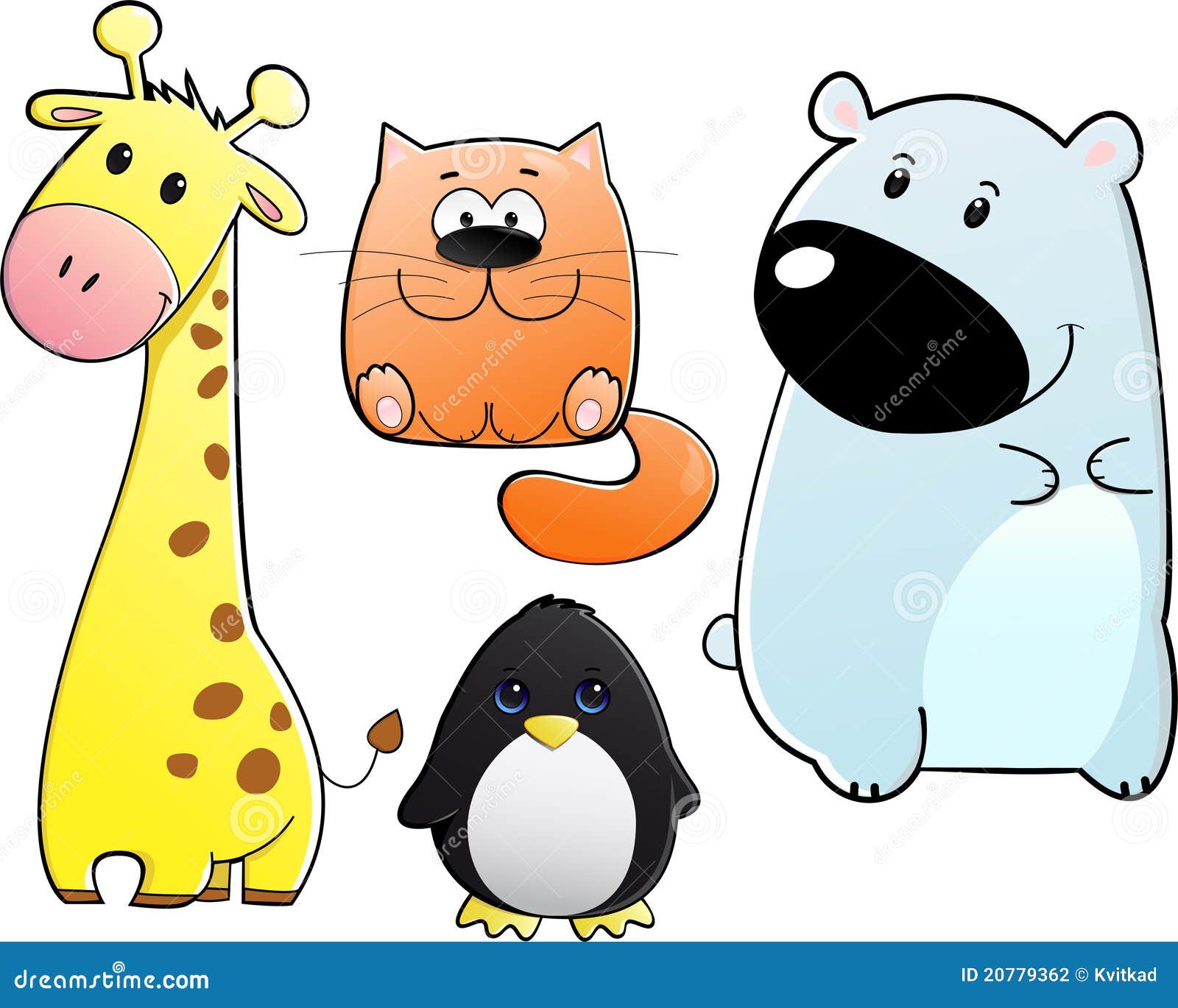 Vector Sticker Set Different Animals Stock Illustrations – 411 Vector ...