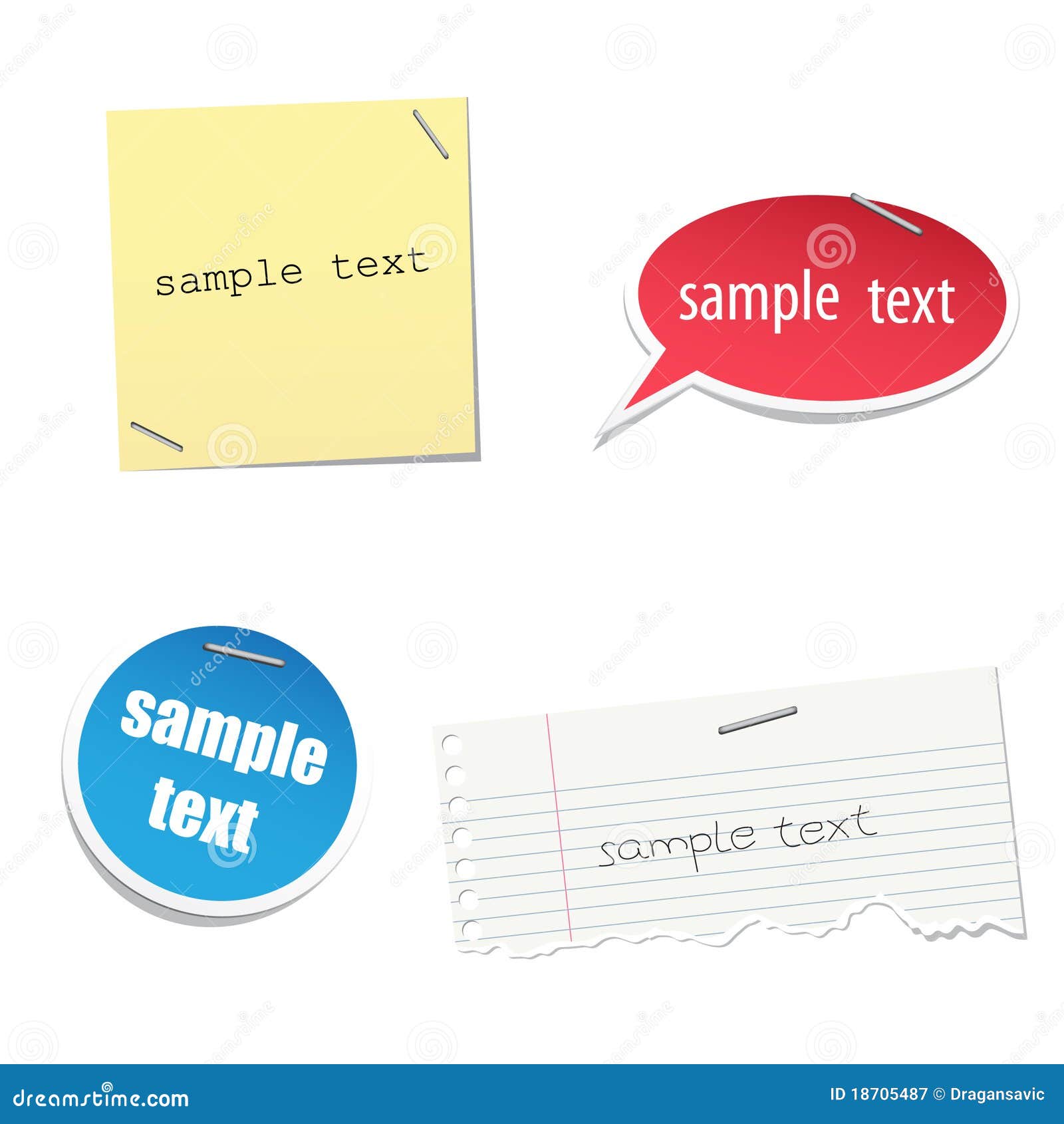 Vector Sticker for Your Sample Text Stock Vector - Illustration of ...