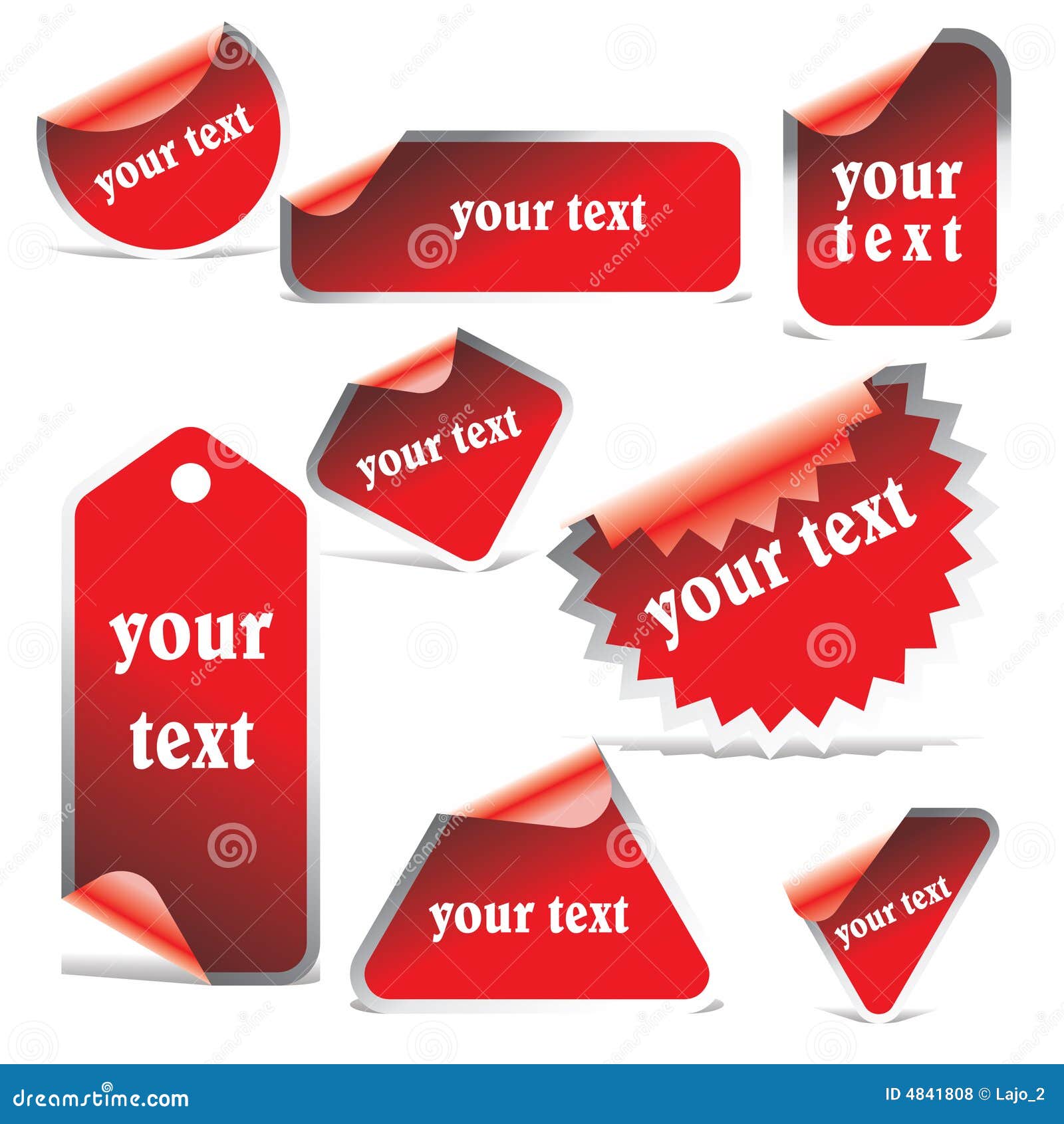 Vector stickers stock vector. Illustration of beauty, frame - 4841808