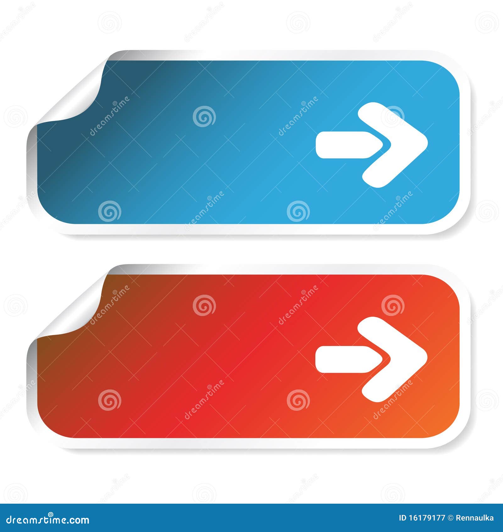 Vector stickers with arrow stock vector. Illustration of link - 16179177