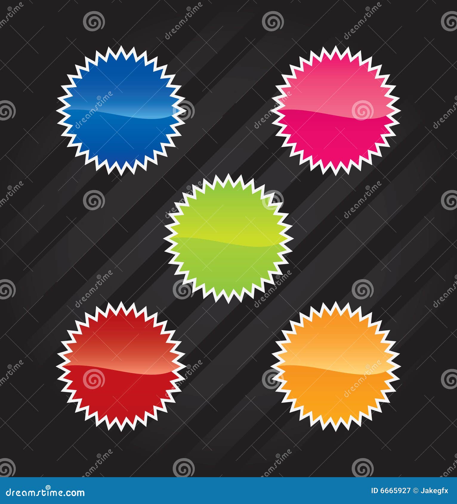 Vector Stickers for Web Design Stock Vector - Illustration of coupon ...