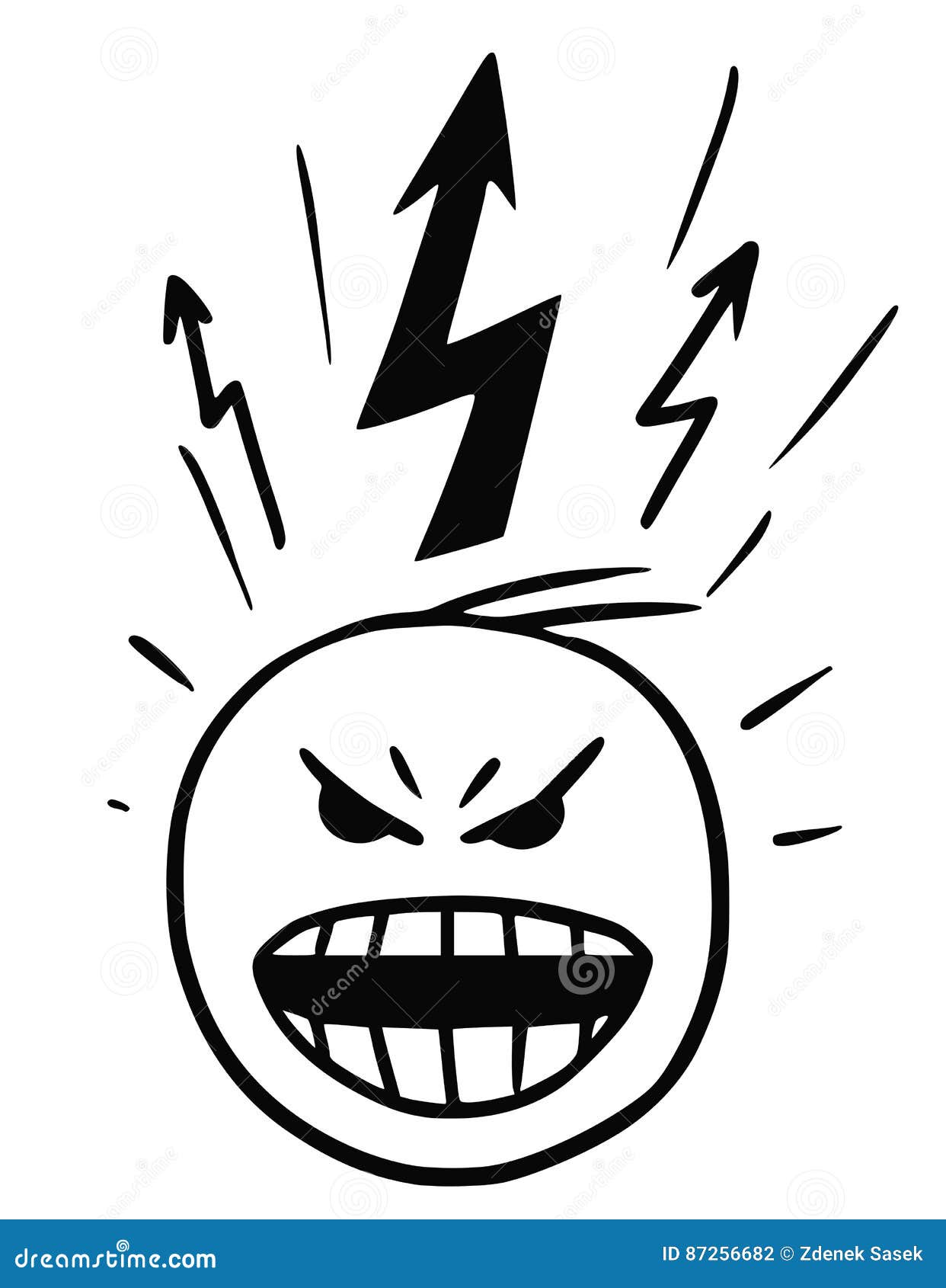 Vector Stickman Cartoon Of Happy Smiling Head With Party Hat ... Vector Stickman Cartoon Of Happy Smiling Head With Party Hat ...