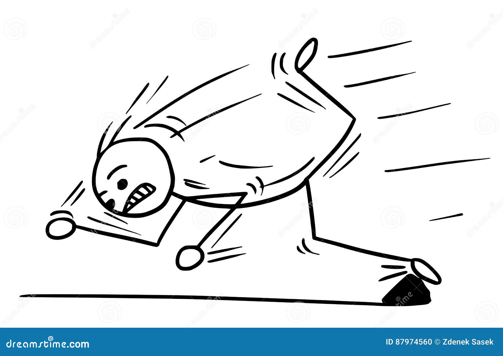 Vector Stickman Cartoon Of Smiling Man Flying Small Aircraft ... Vector Stickman Cartoon Of Smiling Man Flying Small Aircraft ...
