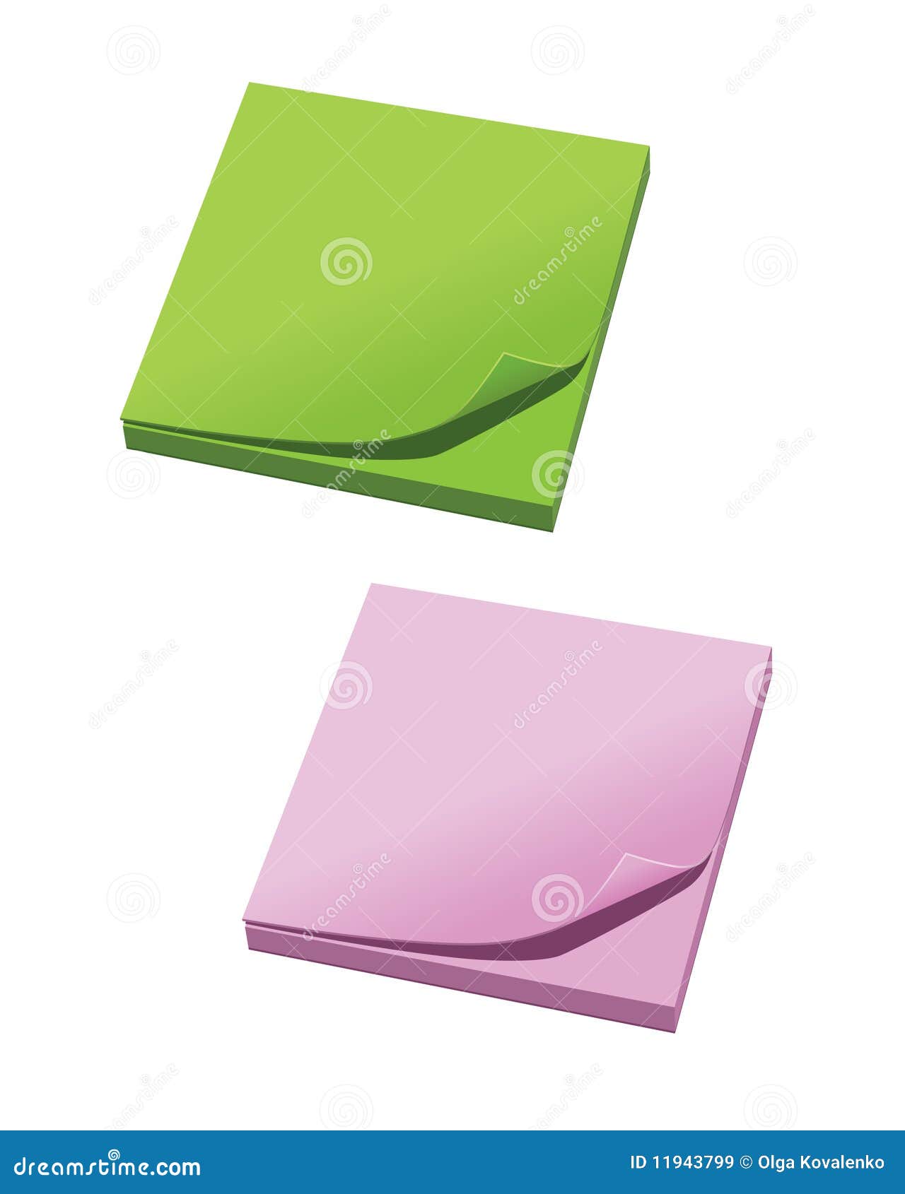 Vector sticky blocks 2 stock vector. Illustration of block - 11943799