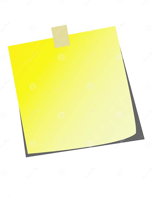 Vector Sticky Note! stock vector. Illustration of note - 21837912