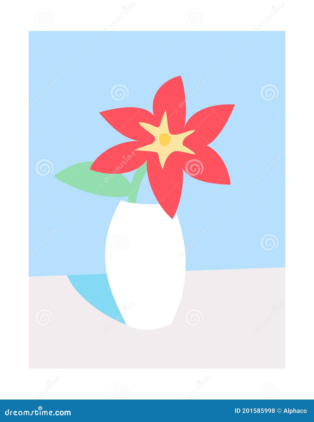 Vector Still Life Illustration Stock Vector - Illustration of daisy ...