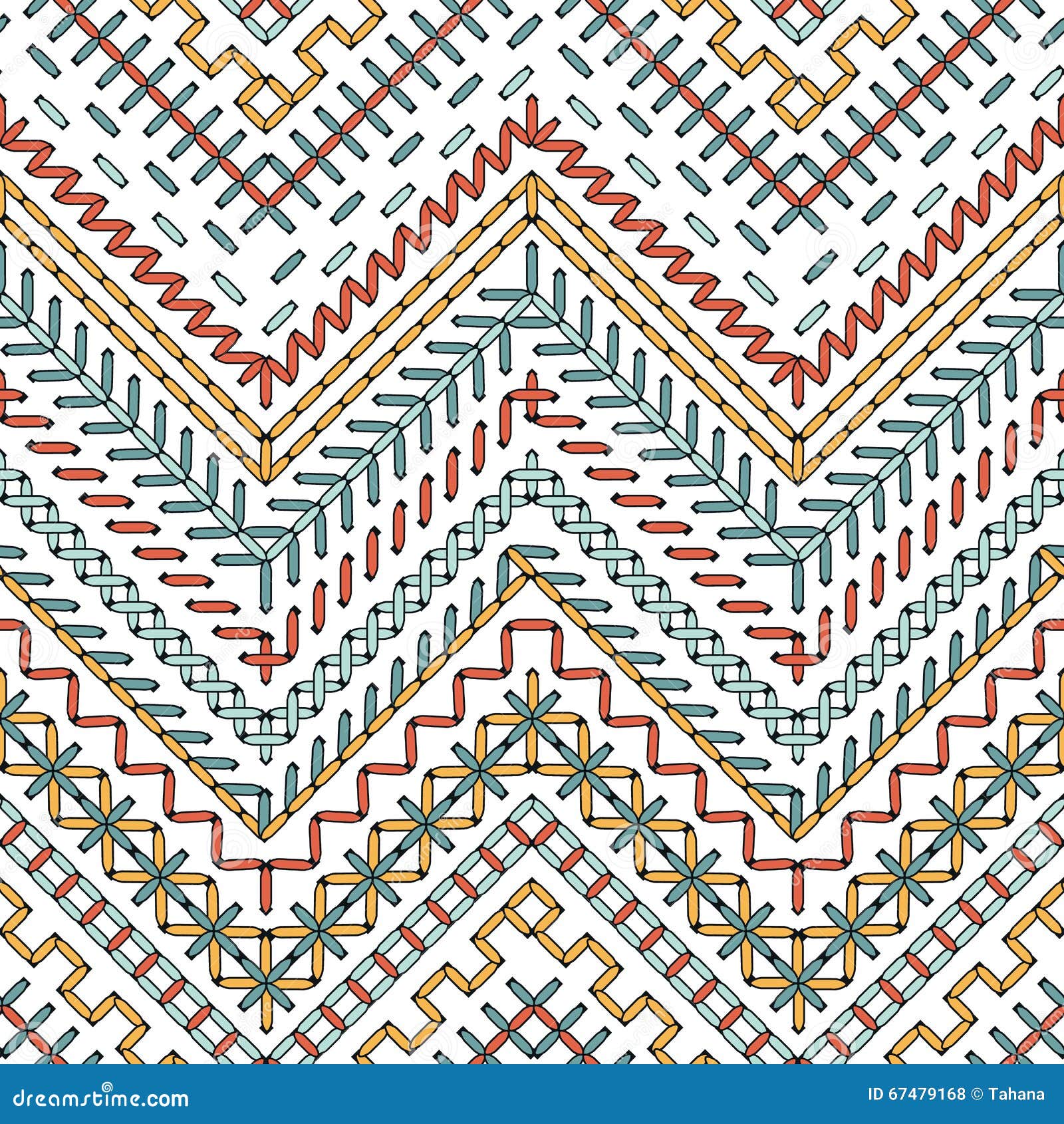 Vector Stitch Seamless Pattern Stock Vector - Illustration of cloth ...