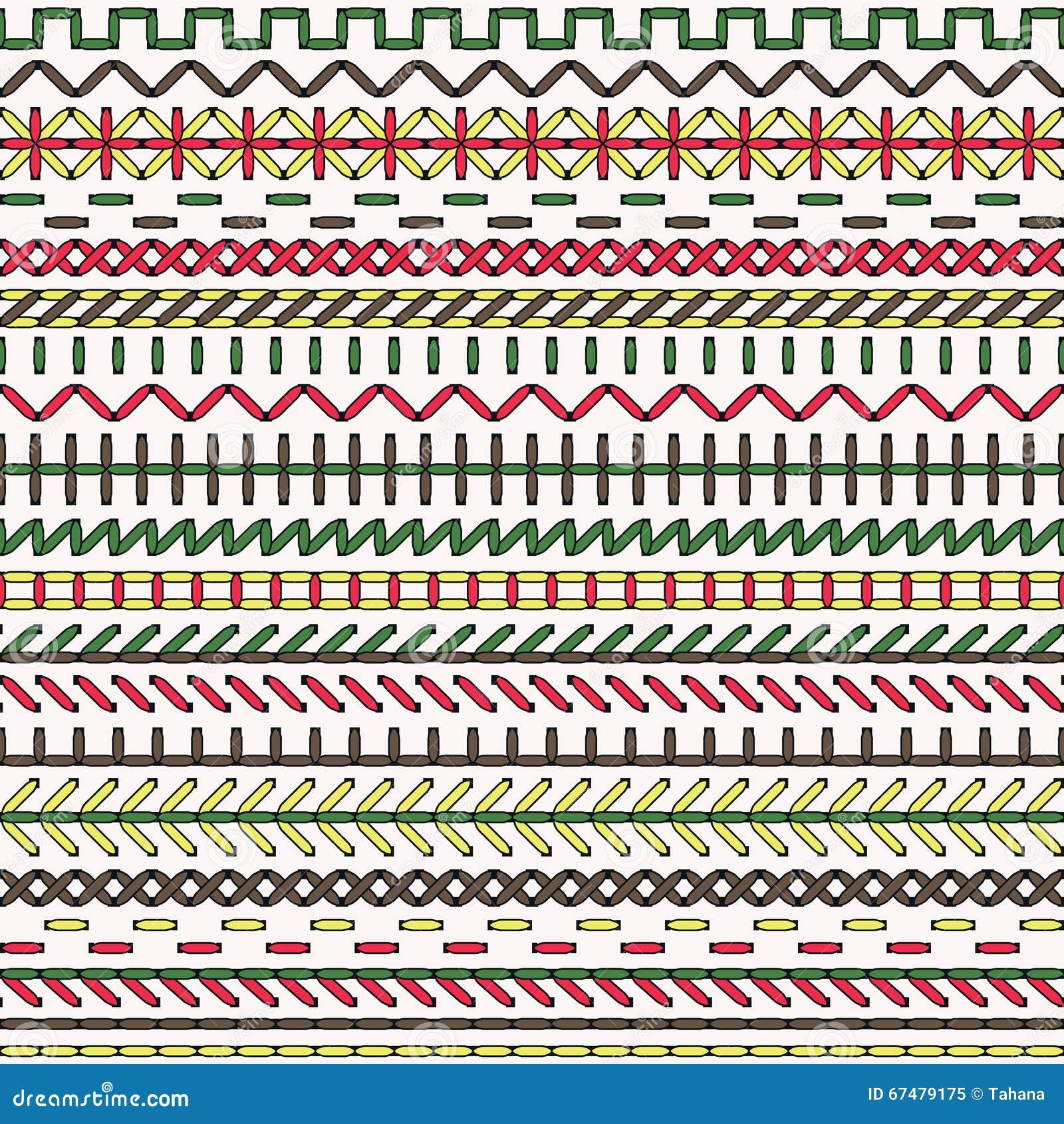 Vector Stitch Seamless Pattern Stock Vector - Illustration of lace ...