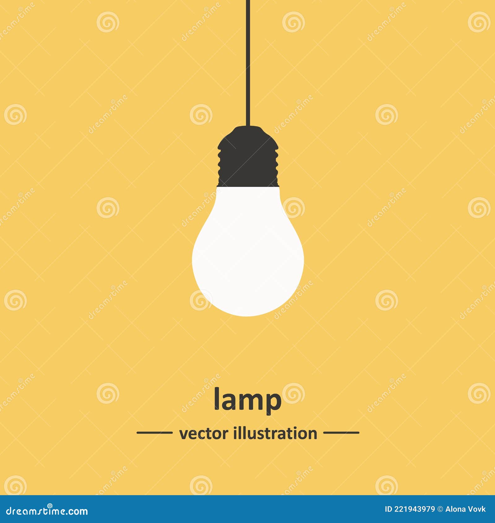 Vector Stock Ilustration Idea Lamp Stock Vector - Illustration of ...