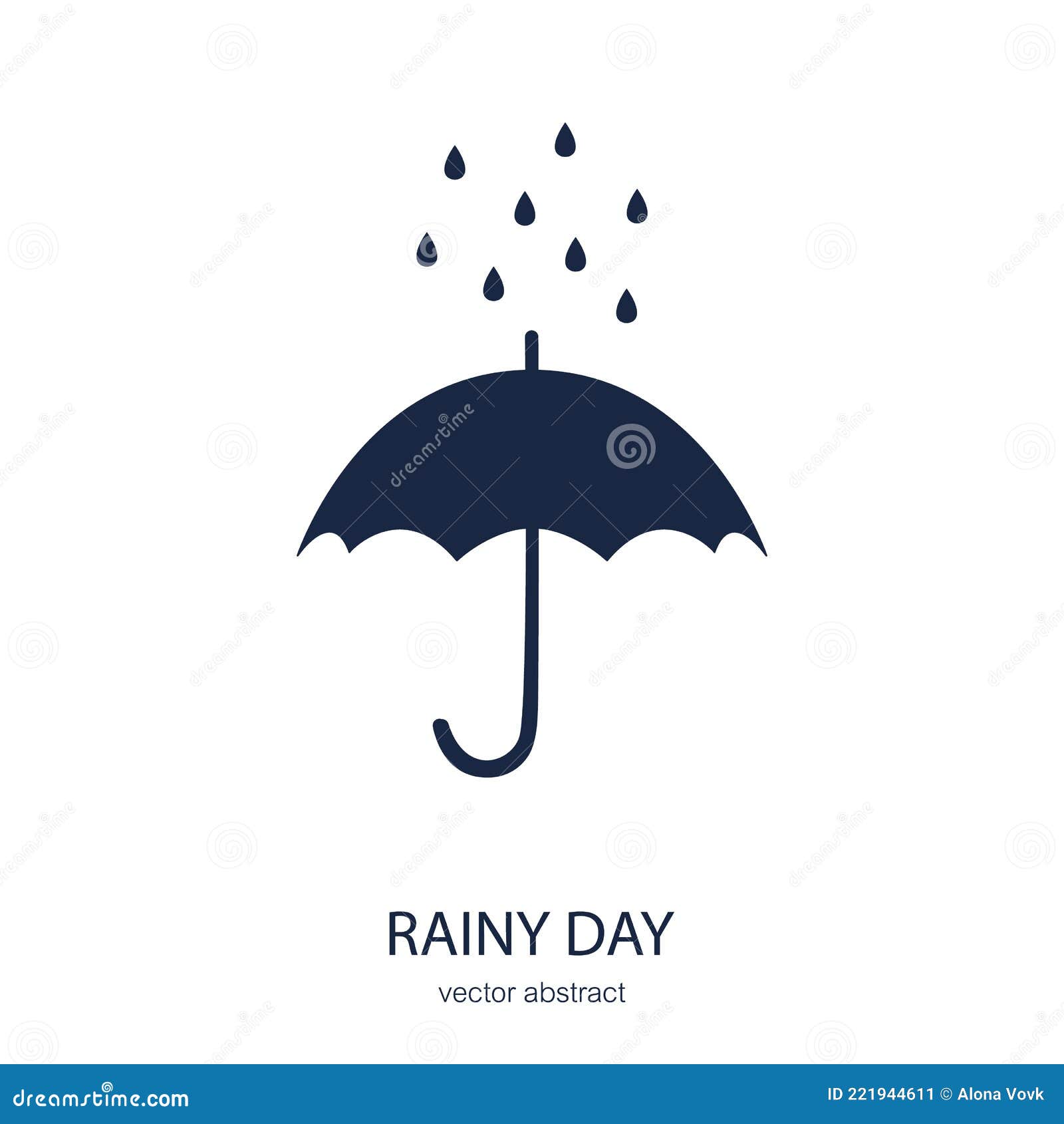 Vector Stock Ilustration Rain Season Stock Vector - Illustration of ...
