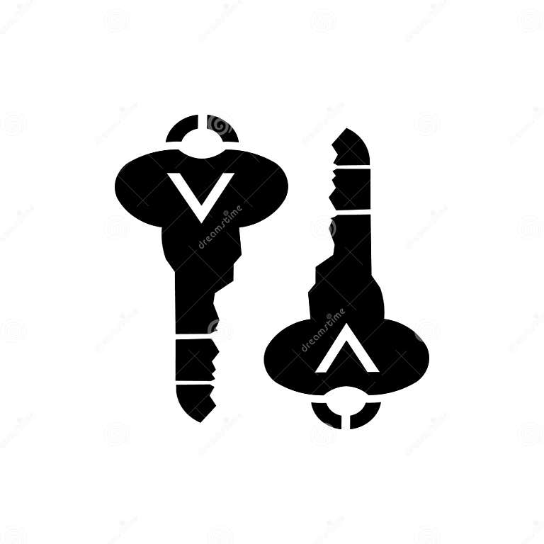 VECTOR STOCK KEY LOCK TEMPLATE DESIGN Stock Vector - Illustration of ...