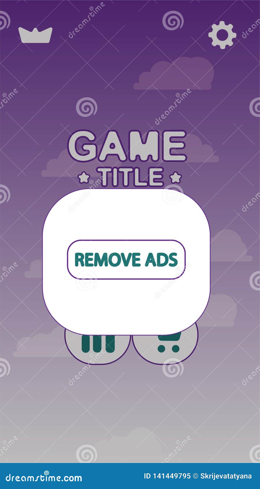 Vector Stock Minimal Shop Menu Screen Stock Vector - Illustration of ...