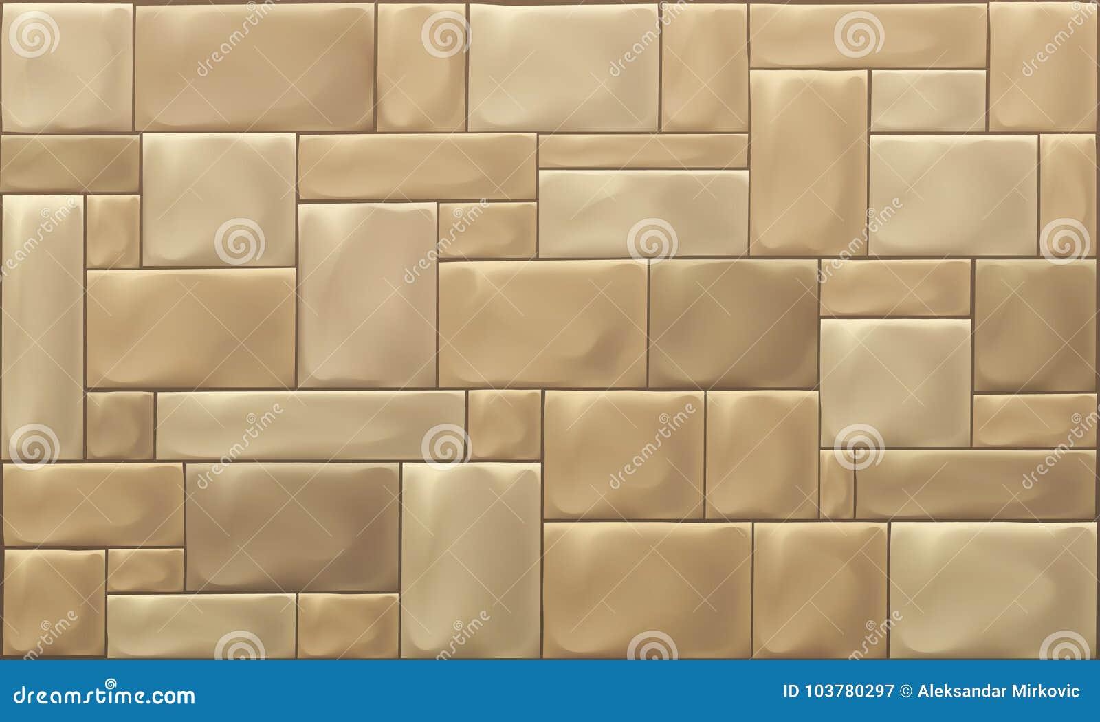 Vector Stone Block Wall | CartoonDealer.com #103780297