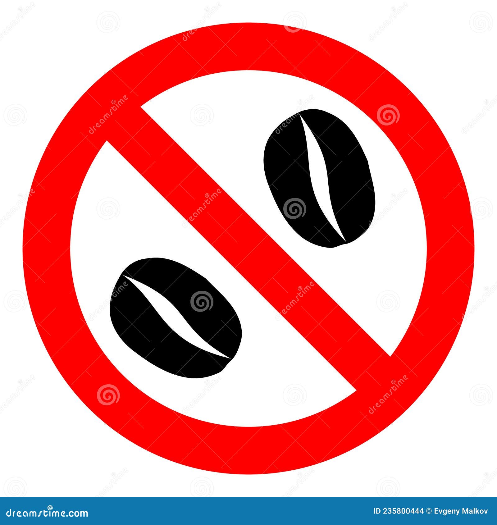 Vector Stop Coffee Icon Illustration Stock Illustration - Illustration ...