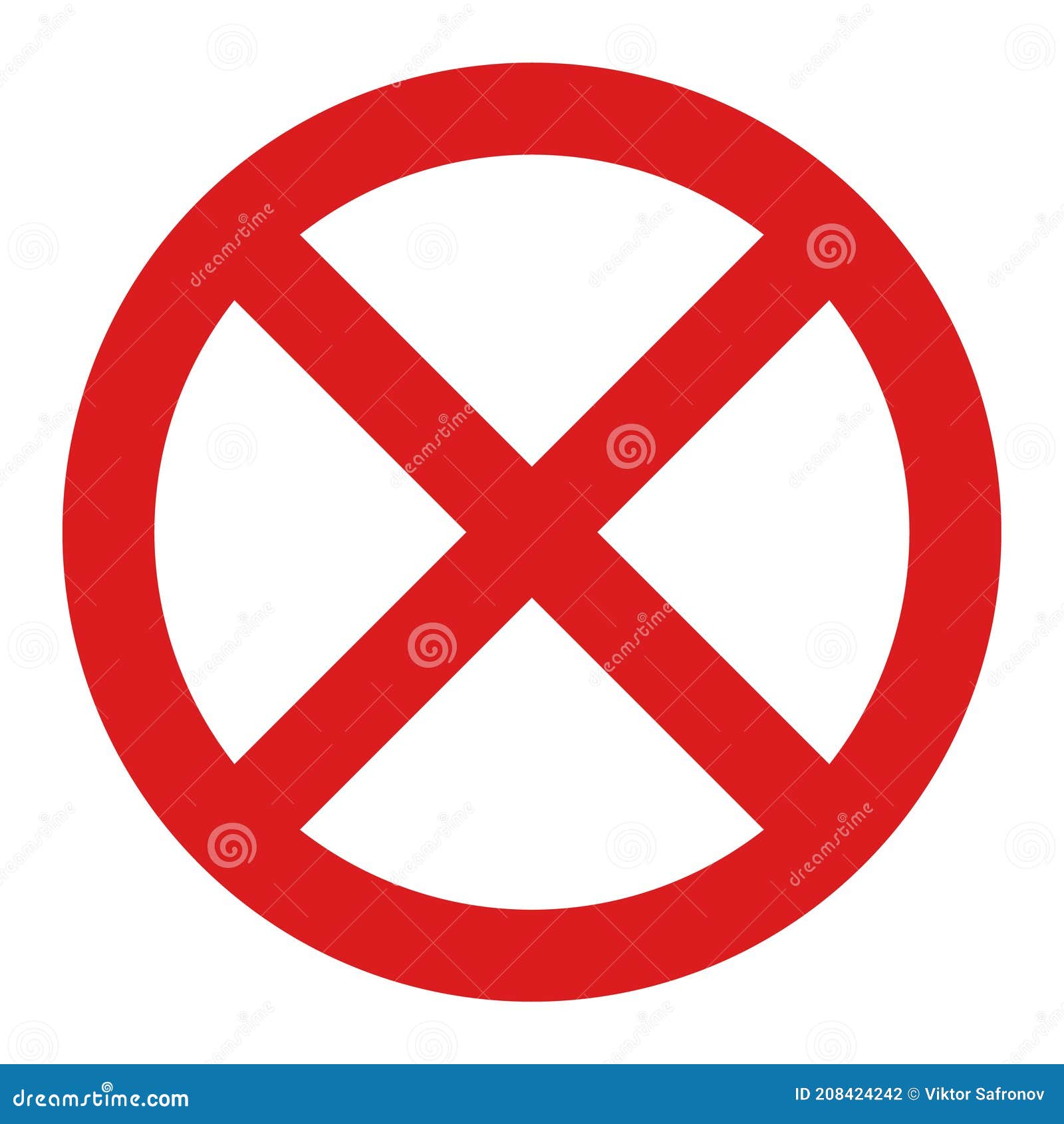 Vector Stop Flat Icon Image Stock Vector - Illustration of restricted ...
