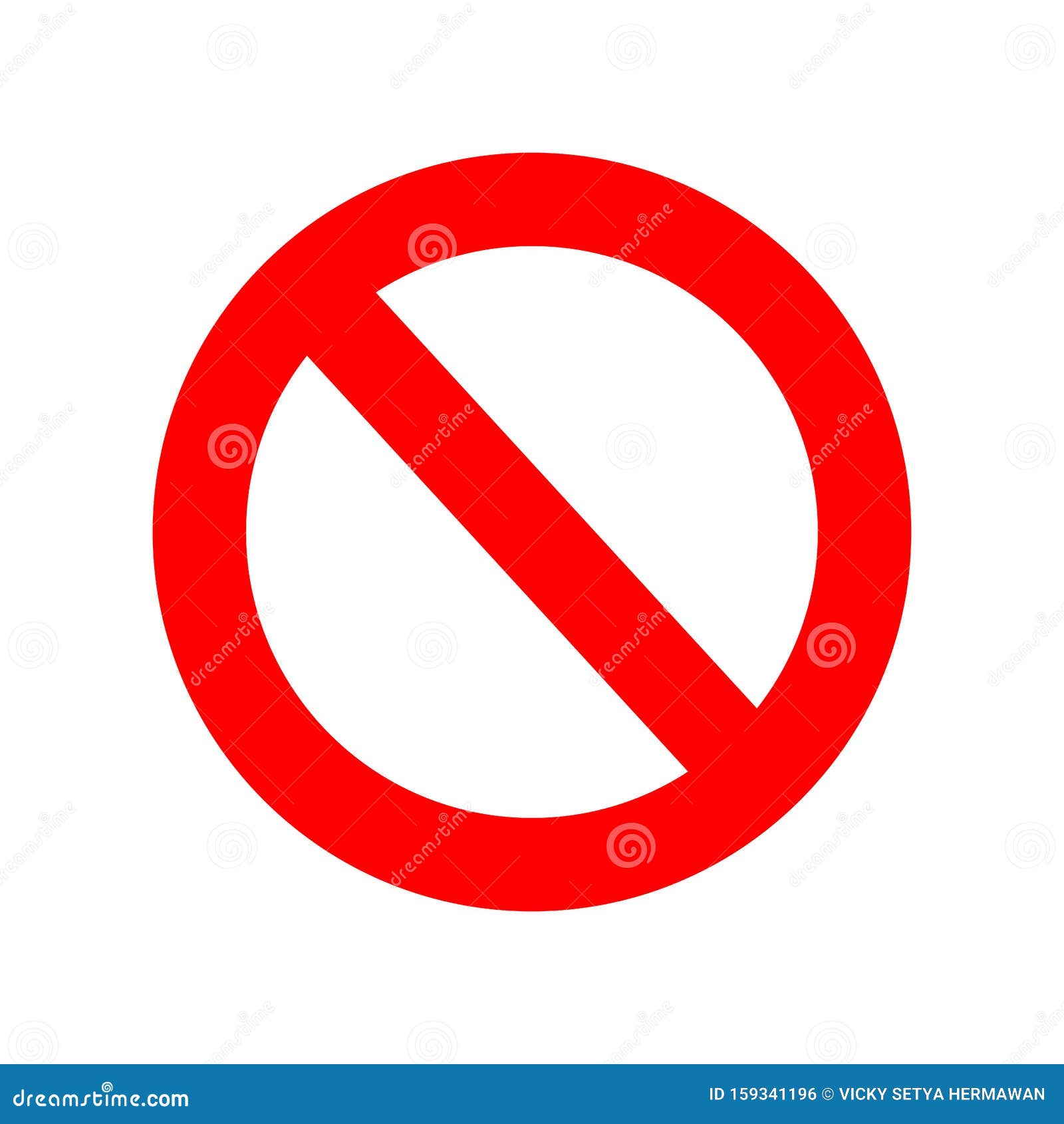 Vector Stop Sign Icon. No Sign, Red Warning Isolated. Not Allowed Icon ...