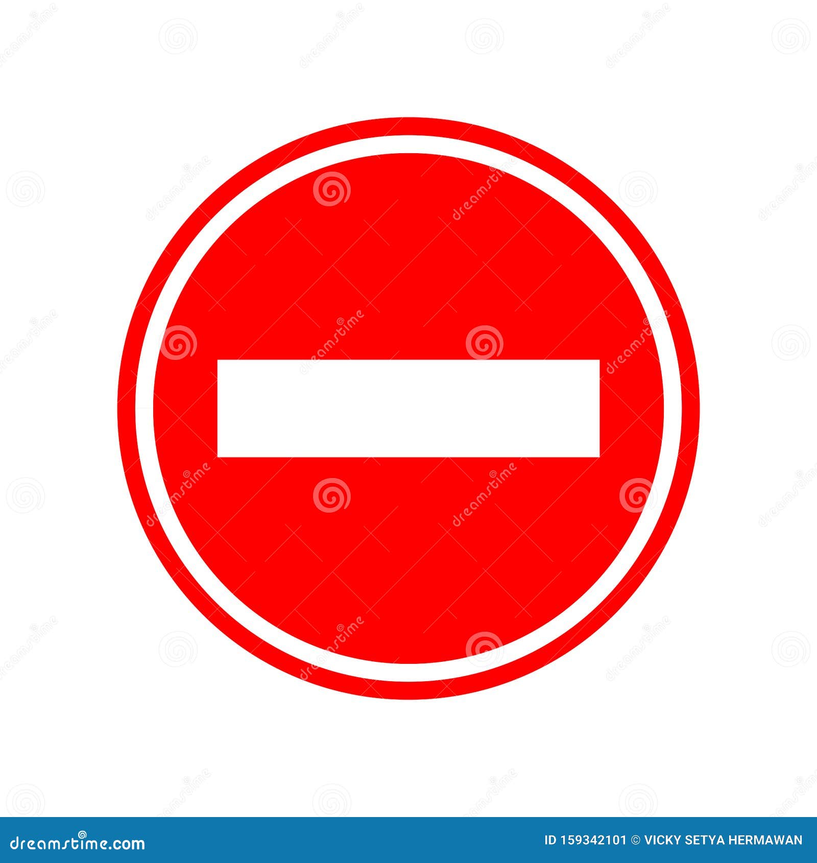 Vector Stop Sign Icon. No Sign, Red Warning Isolated. Not Allowed Icon ...