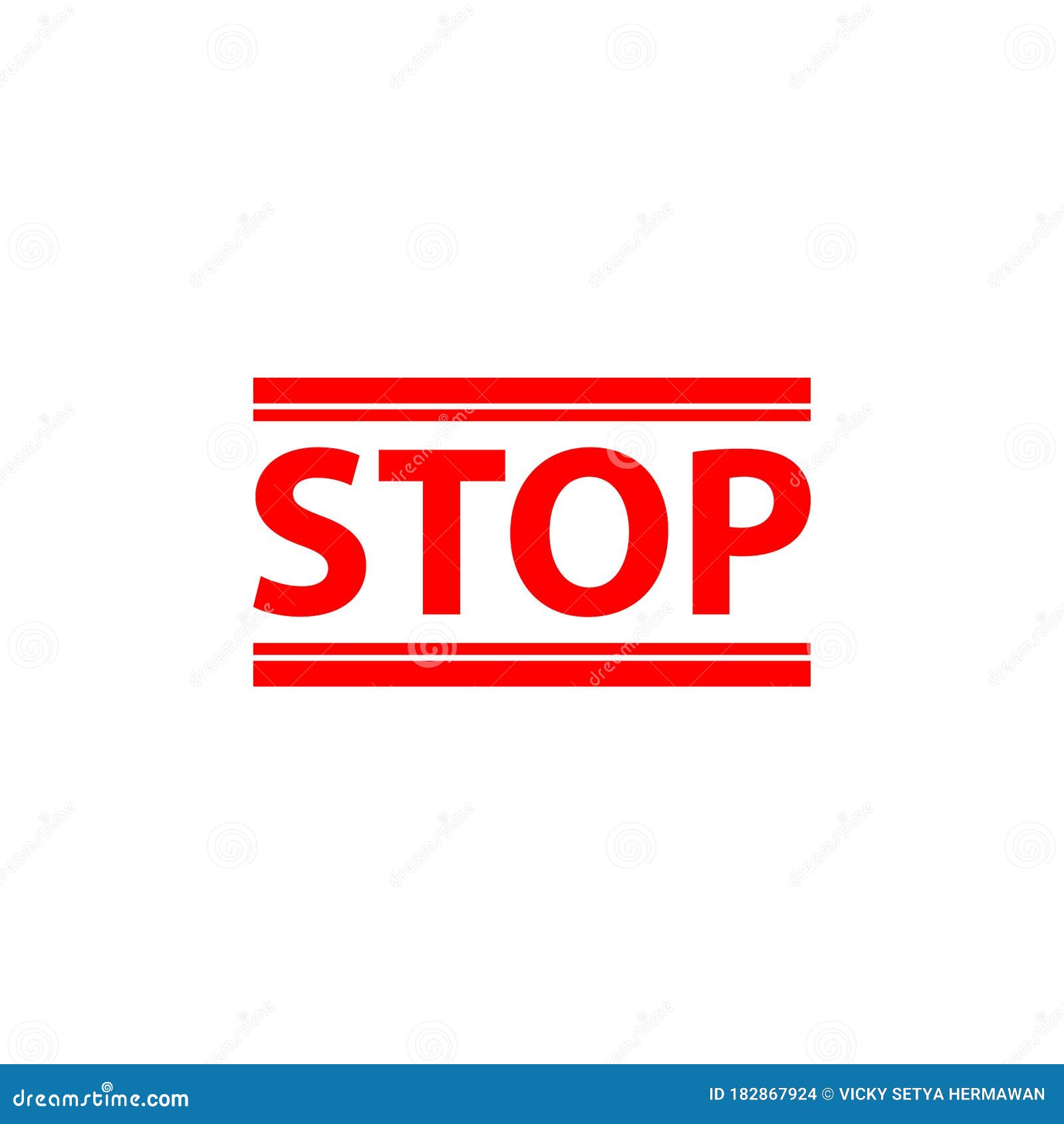 Vector Stop Sign Icon. No Sign. Red Warning Isolated. Not Allowed Icon ...