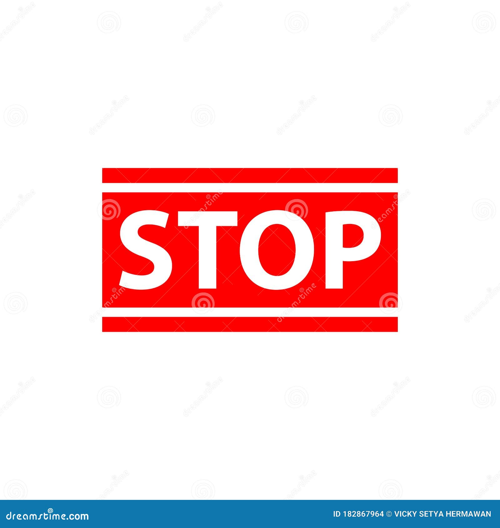 Vector Stop Sign Icon. No Sign. Red Warning Isolated. Not Allowed Icon ...