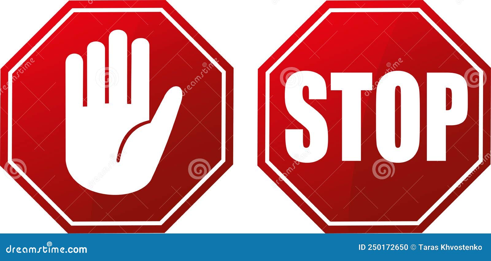 Vector stop signs stock vector. Illustration of stop - 250172650