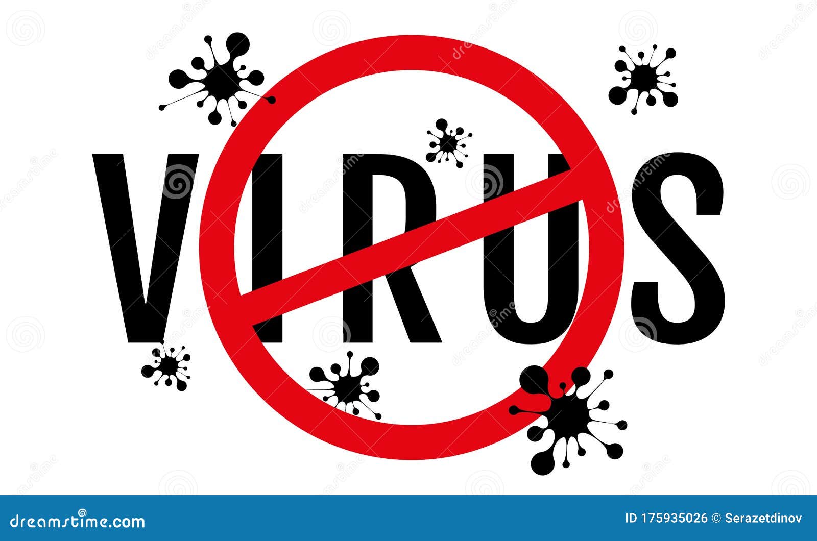 Vector stop virus stock vector. Illustration of china - 175935026